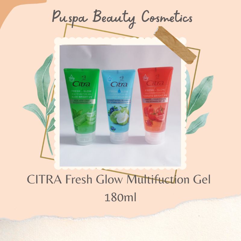 Jual CITRA Fresh Glow Multifuction Gel (Face & Body Gel Lotion ) 180ml ...