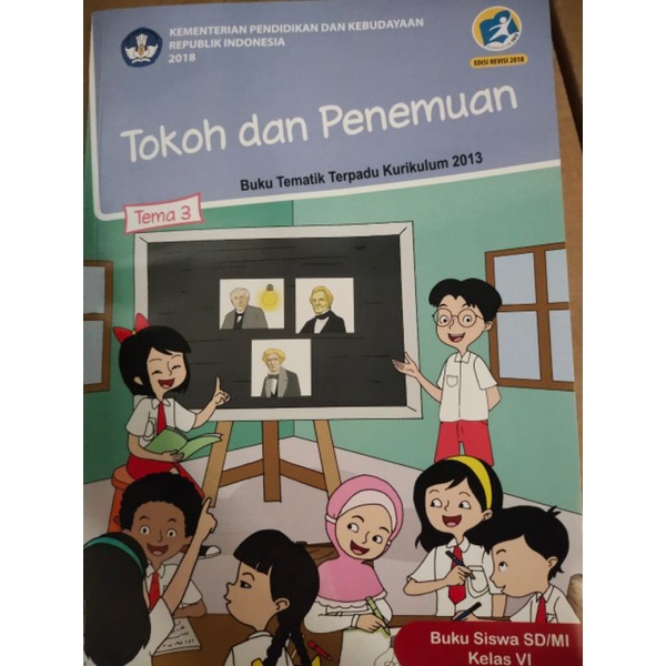 Jual BUKU PAKET SISWA SD TOKOH DAN PENEMUAN TEMA 3 KRLAS VI | Shopee Indonesia