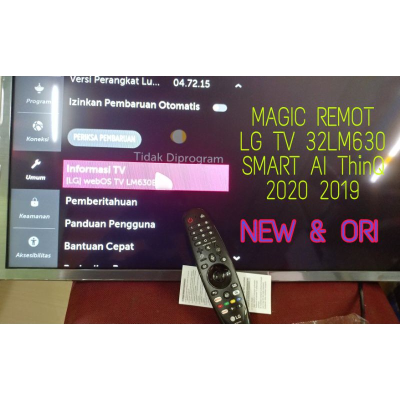 Jual REMOT MEGIC MOTION SMART TV LG 32LM630 32LM630BPTB | Shopee Indonesia
