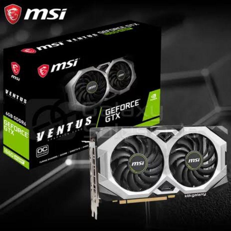 Jual MSI Geforce GTX 1660 Super Ventus XS OC GTX1660 Super 6GB DDR6 ...