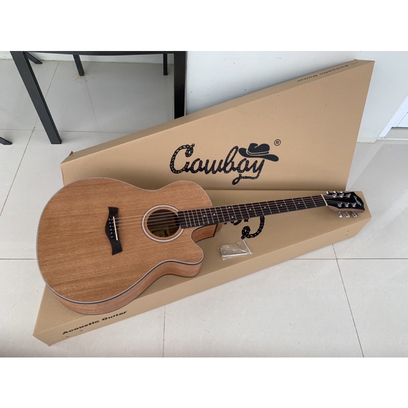 Jual Gitar Akustik Cowboy GWC-235 NS original include kunci L | Shopee ...