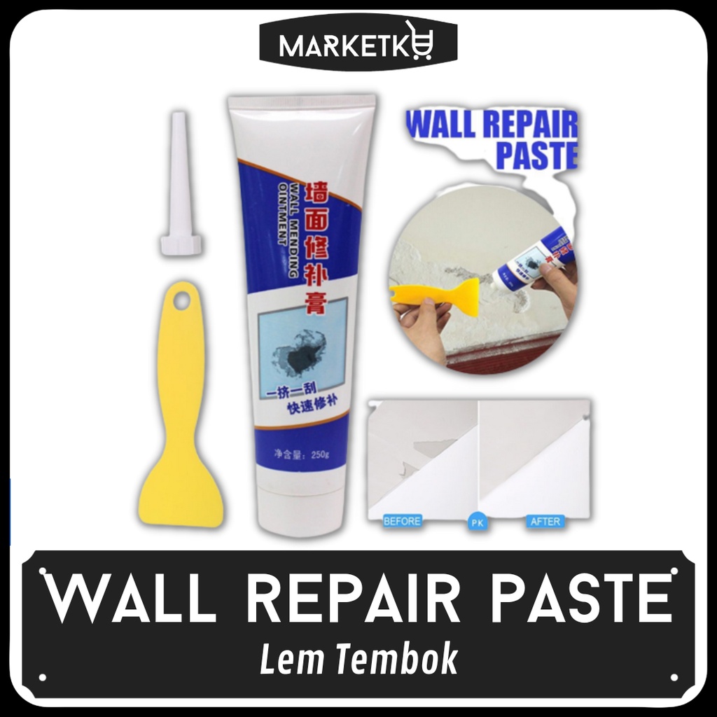 Jual Lem Tembok - Dempul Dinding Tembok - Krim Perbaikan Tembok Dinding ...