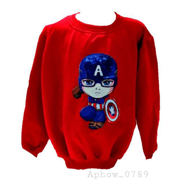 Jual SWEATER ANAK SUPERHERO LED - SWEATER ANAK COWOK EVENGERS | Shopee ...