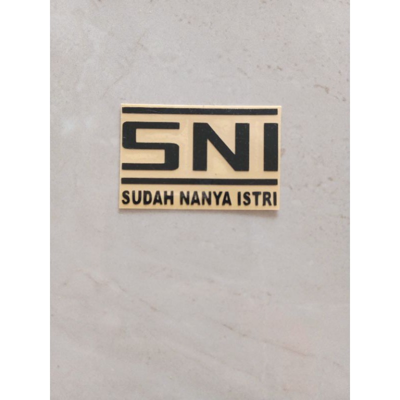 Jual Sticker Cutting SNI sudah nanya istri | Shopee Indonesia