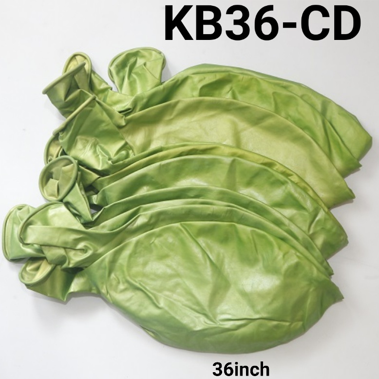 Jual KB36-CD Balon latex 36 inch 90 cm jumbo besar krom chrome hijau ...