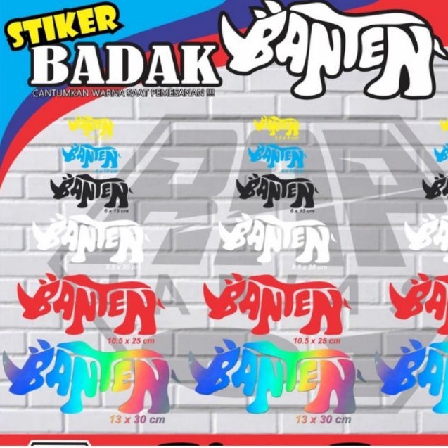 Jual stiker badak banten buat motor mobil | Shopee Indonesia