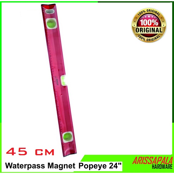 Jual Waterpass Waterpas Murah Bagus 45 cm 18 inch Water Pas Magnit ...