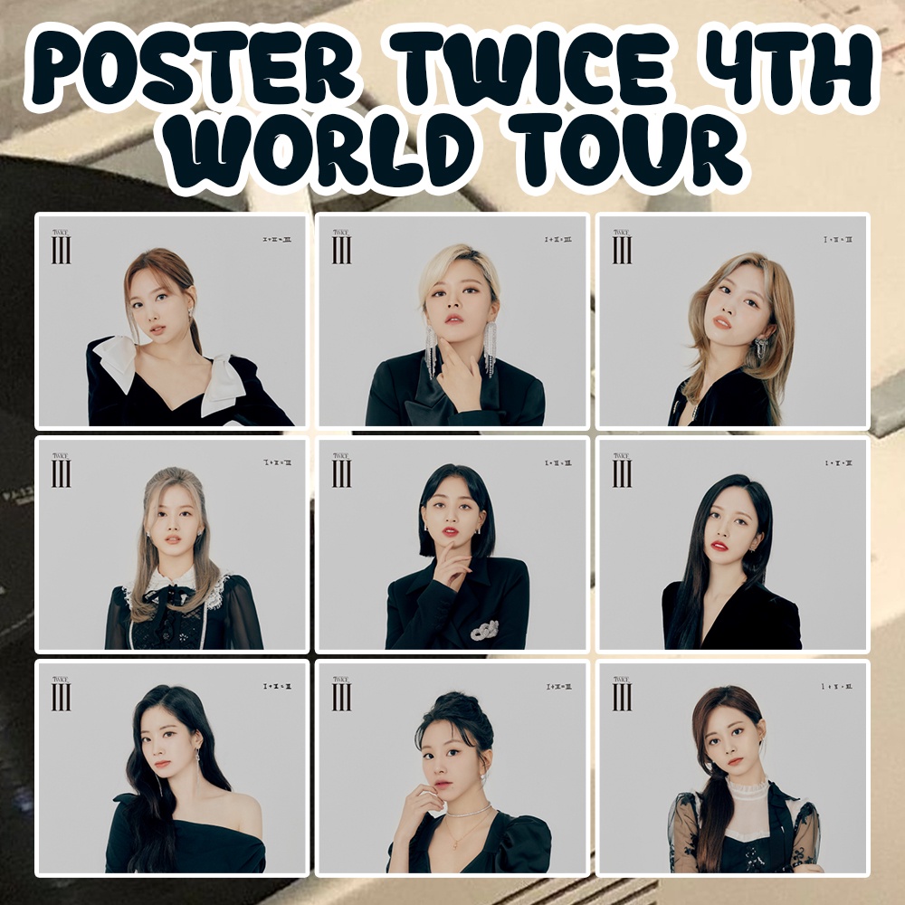 Jual Poster TWICE WORLD TOUR 4TH - Poster Kpop A4 A5 A6 Murah | Shopee ...