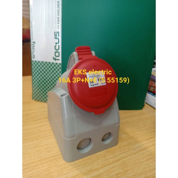Jual SURFACE MOUNTING SOCKET LEGRAND 16A 5Pin 3P+N+E (Female) 3phase ...