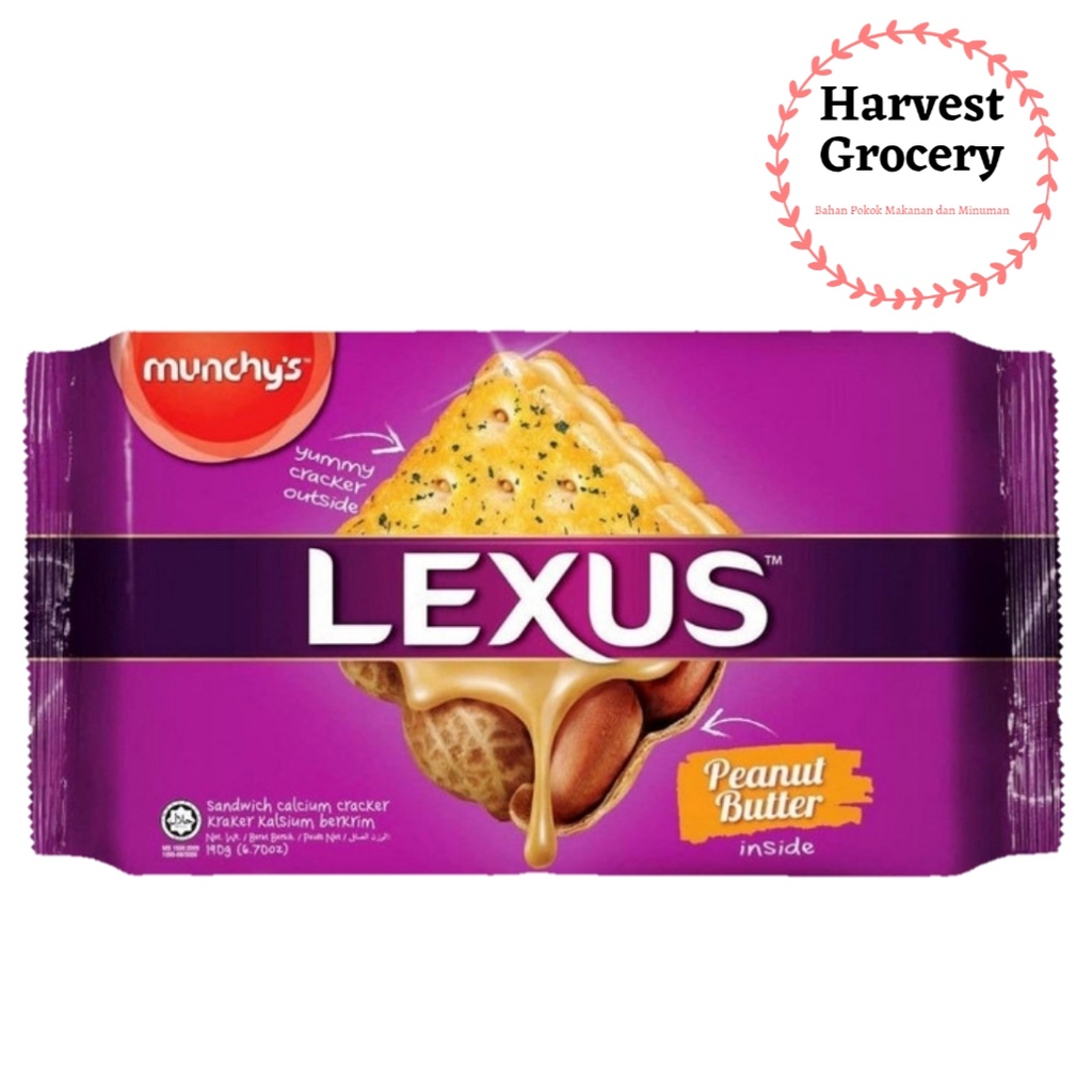 Jual Lexus Peanut Butter (Biskuit Lexus Rasa Selai Kacang) 190Gr ...