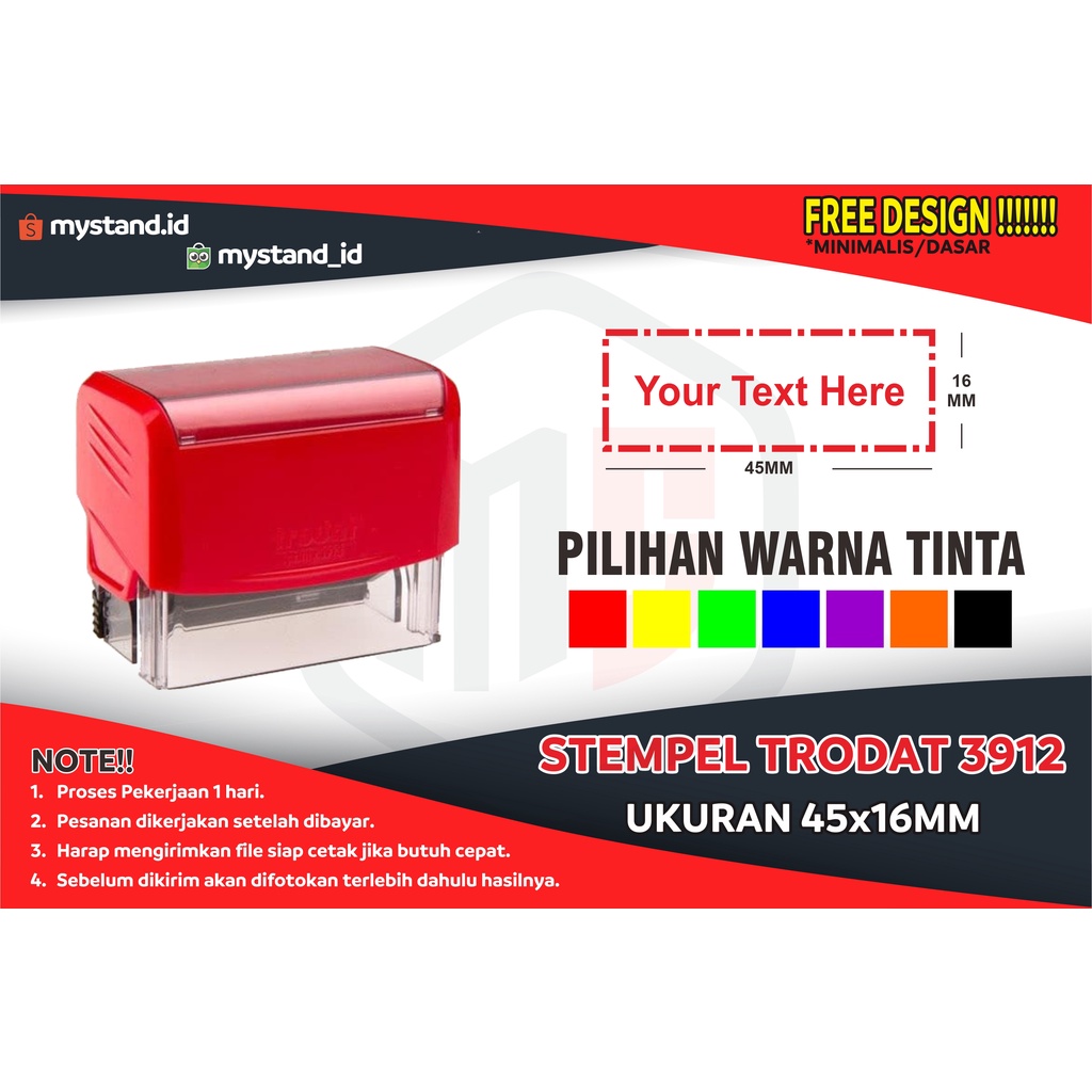 Jual STEMPEL CUSTOM TRODAT PRINTY 3912, STEMPEL NAMA DOKTER, STEMPEL PERAWAT, STEMPEL LUNAS ...