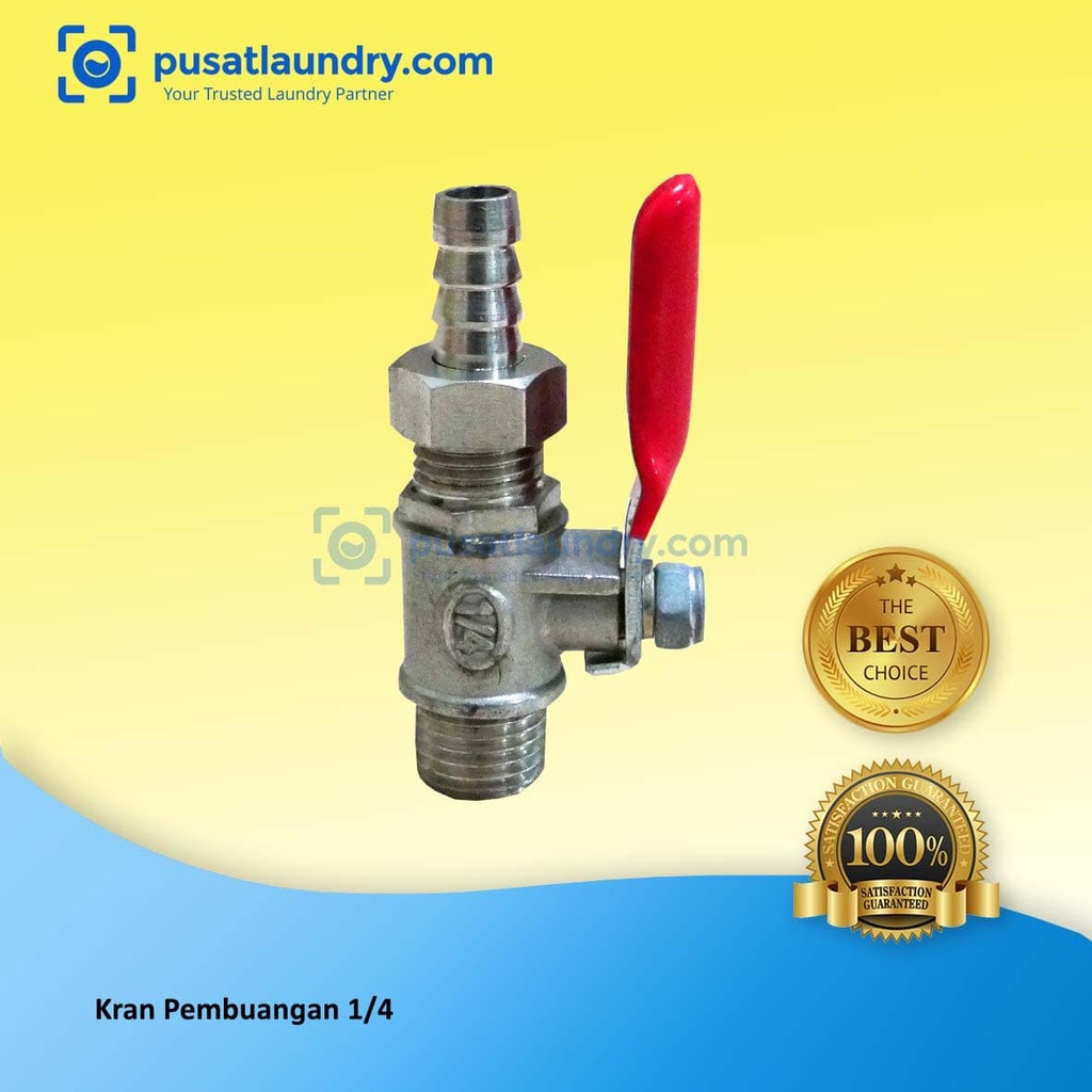 Jual Keran Boiler Setrika Uap Kran Pembuangan Drat 1/4" Hato Keran ...
