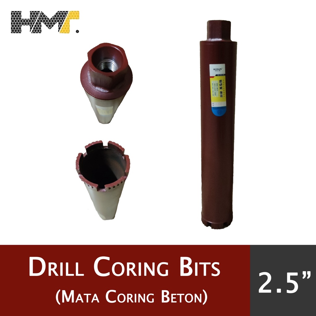 Jual BOSUN Drill Coring Bits 2.5" x 380 / Mata Bor Koring Beton 2.5 ...