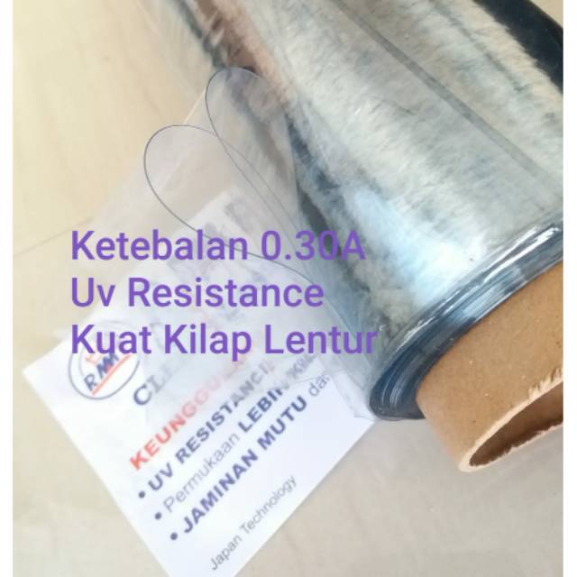Jual PLASTIK MIKA PVC LENTUR BENING TIRAI TAPLAK MEJA SAMPUL BUKU LKS HYDROPONIK KETEBALAN 0 ...