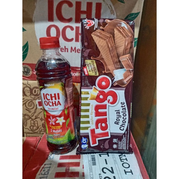 Jual PAKET HAJAT Wafer Tango coklat 130gr Teh ichi ocha botol 350ml ...