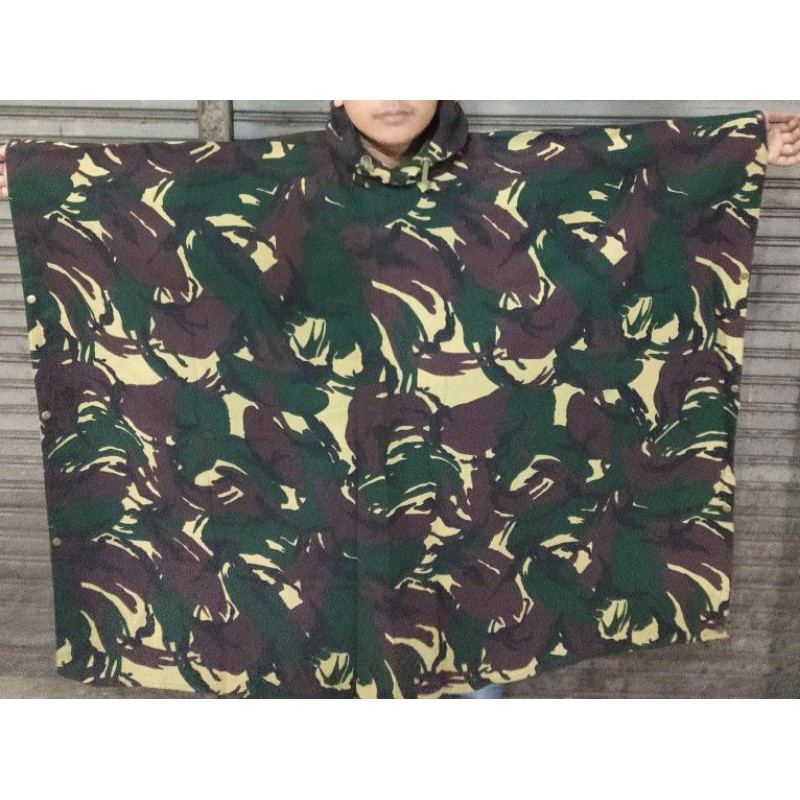 Jual Jas hujan malfinas loreng Ponco jatah TNI asli | Shopee Indonesia