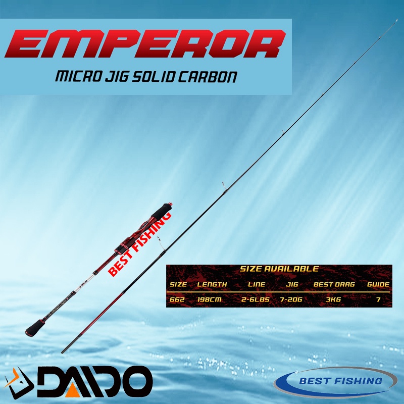 Jual JORAN PANCING DAIDO EMPEROR MICROJIG SOLID SP DAN BC CARBON 198CM 2-6LB | Shopee Indonesia