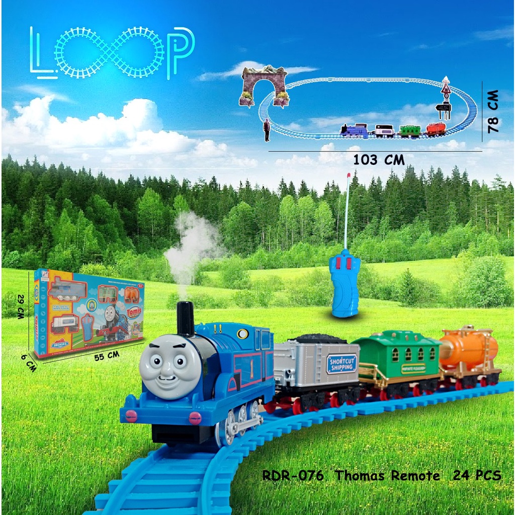 Jual RDR076 Kereta Api Thomas Train RC Kereta Api Robot Train Mainan ...