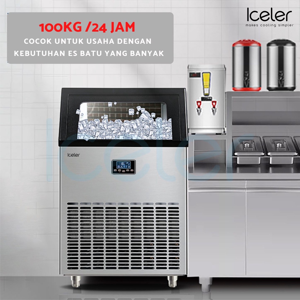 Jual Iceler Mesin Pembuat Es Batu 100 Kg/24 Jam Kapasitas Besar ...