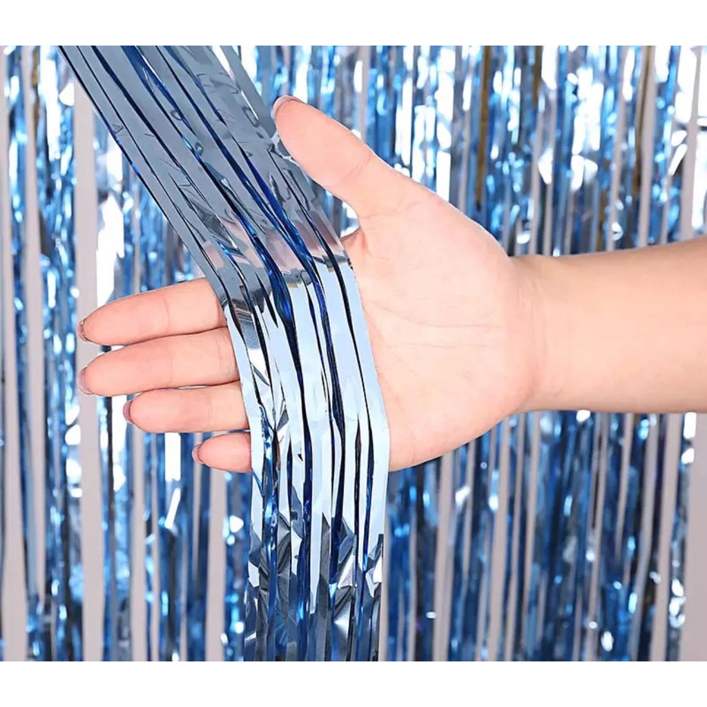 Jual [2x1mtr] Curtain foil / tirai foil / rumbai tirai emas / rumbai ...