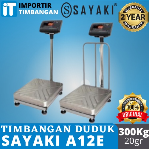 Jual TIMBANGAN DIGITAL SAYAKI A12E 300 KG/ TIMBANGAN BARANG DIGITAL 300 KG New Original Garansi ...