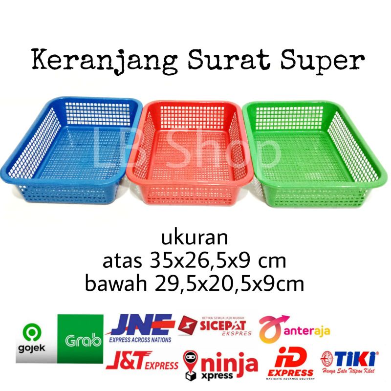 Jual Keranjang surat no 3 /tempat surat dokumen plastik serbaguna murah ...