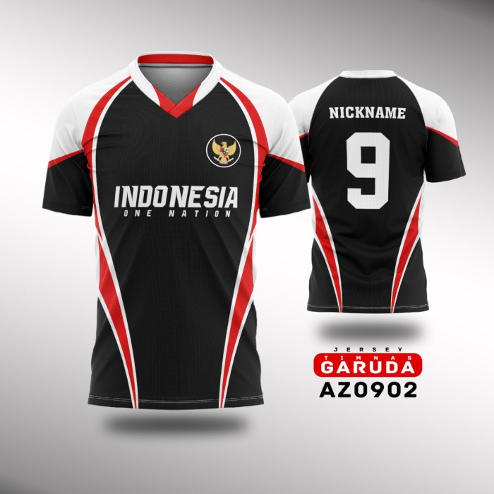 Jual Jersey Baju supporter Fantasy Timnas Indonesia Fullprint XS - 6XL - Hitam, XS | Shopee ...