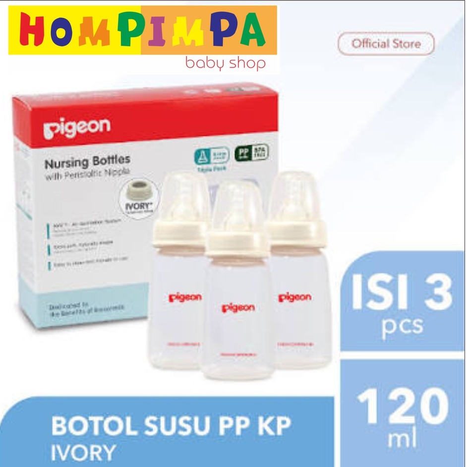 Jual Paket botol berisi 3 botol PP KP ukuran 120ml | Shopee Indonesia