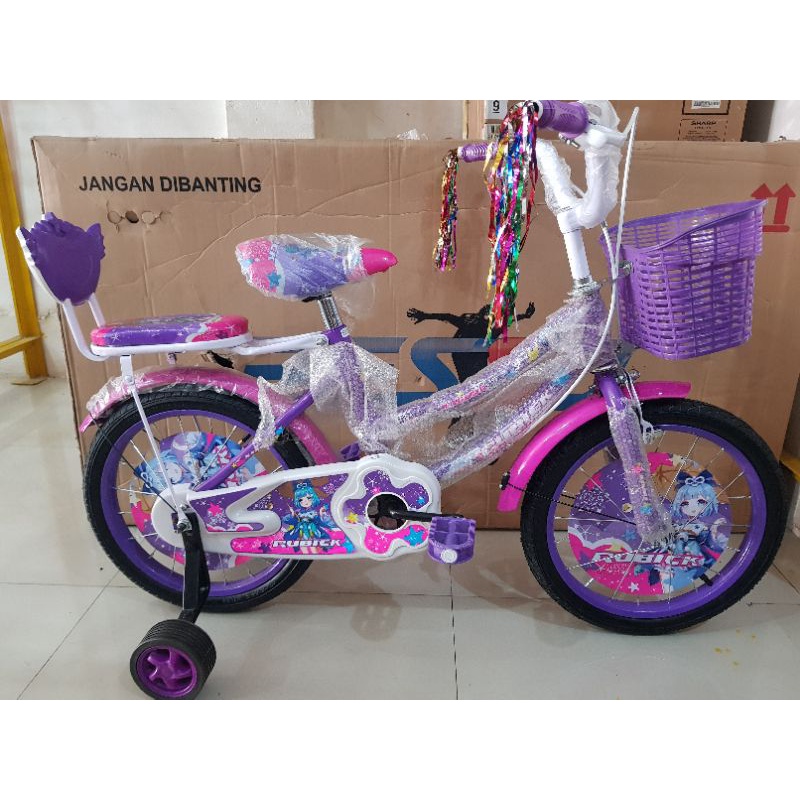 Jual Sepeda Anak Sepeda Mini 16 inch RUBICK ( Warna Ungu ) | Shopee ...