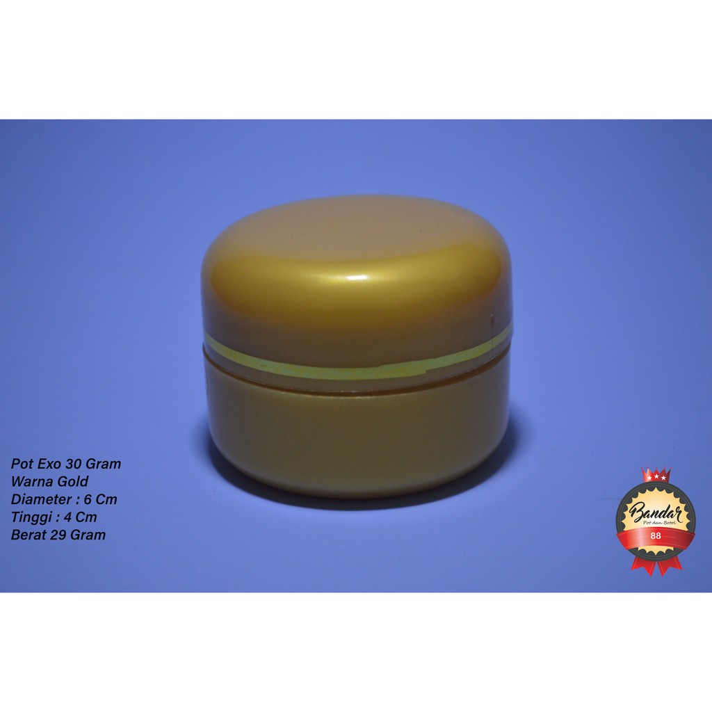Jual POT CREAM 30 GRAM GOLD (KEMASAN 25 PCS) | Shopee Indonesia