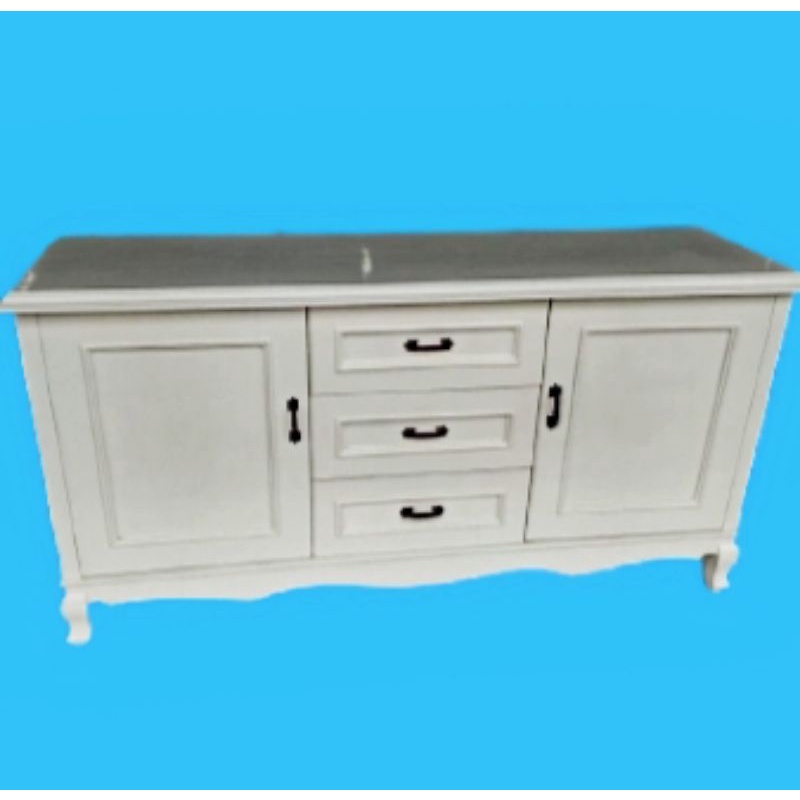 Jual Buffet tv Minimalis, duco Putih | Shopee Indonesia