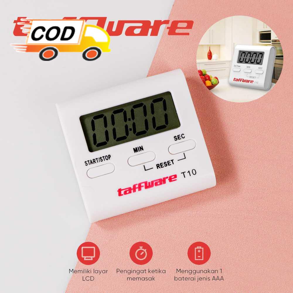 Jual Timer Masak Dapur Magnet LCD Display Akurat Otomatis Bunyi | Alat ...