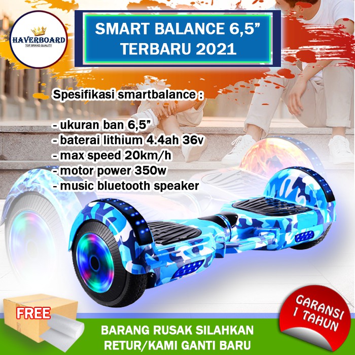 Jual HAVERBOARD hoperbot haper bot TOP QUALITY 6,5 inch speaker hoverbot hoverboard anak smart ...