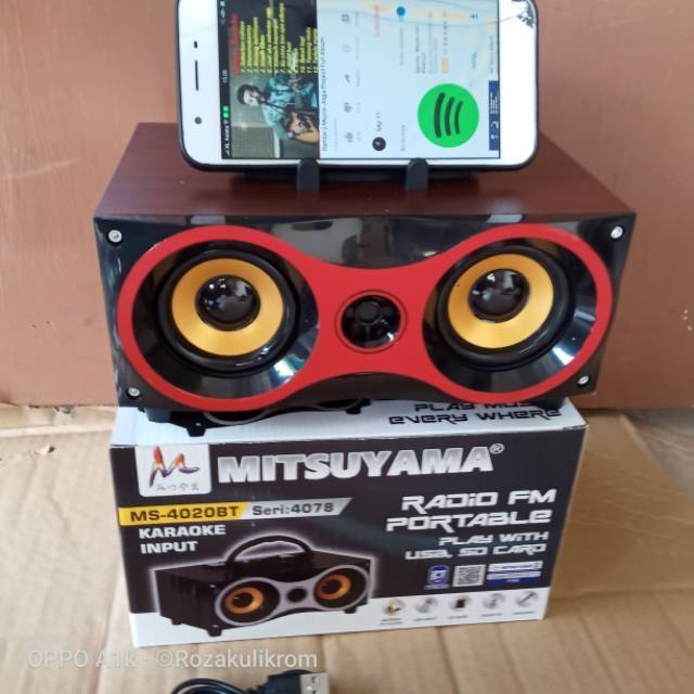 Jual Speaker bluetooth Mitsuyama MS 4020BT / MS 4078 bisa colok mic untuk karaoke | Shopee Indonesia
