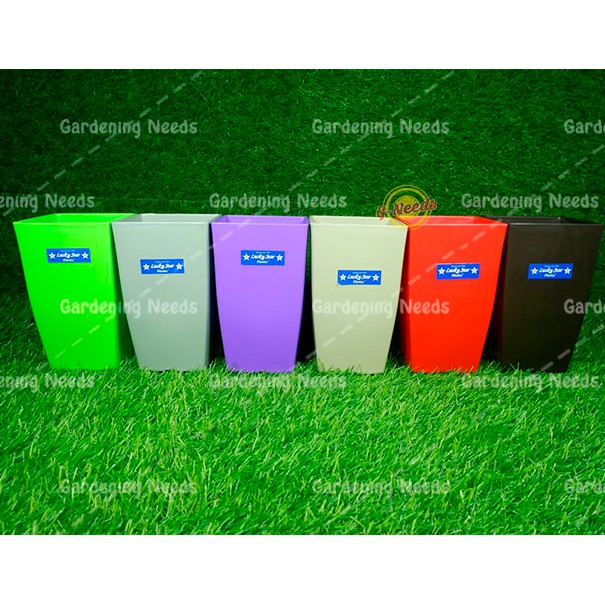 Jual Pot Bunga/Tanaman Lucky Star Minimalis Japan Mini Warna Warni 5351 ...