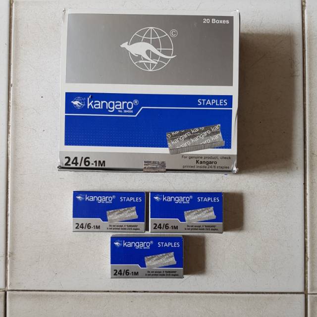 Jual Isi Necis/ Staples Kangaro No. 24/6 (No. 3) Besar | Shopee Indonesia