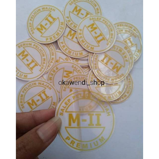 Jual Stiker Transparan/Label Bening/Label Transparant/Stiker Label ...