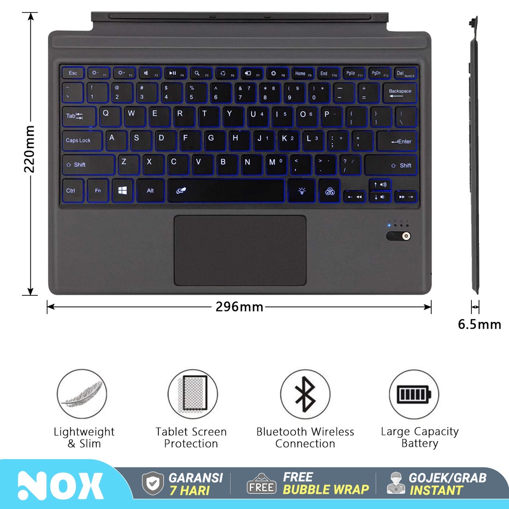 Jual Microsoft Surface Pro 3/4/5/6/7/8/9/10/11/ X & GO 1/ 2/3 Keyboard ...