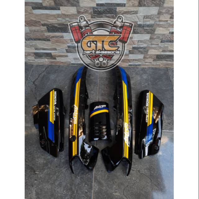 Jual Paket Cover Body Astrea Honda Grand Bulus Tahun 91-92 Warna Biru ...