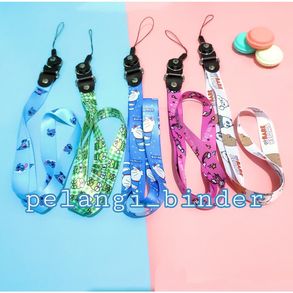 Jual Tali hp karakter stitch/doraemon/keroppi | Shopee Indonesia
