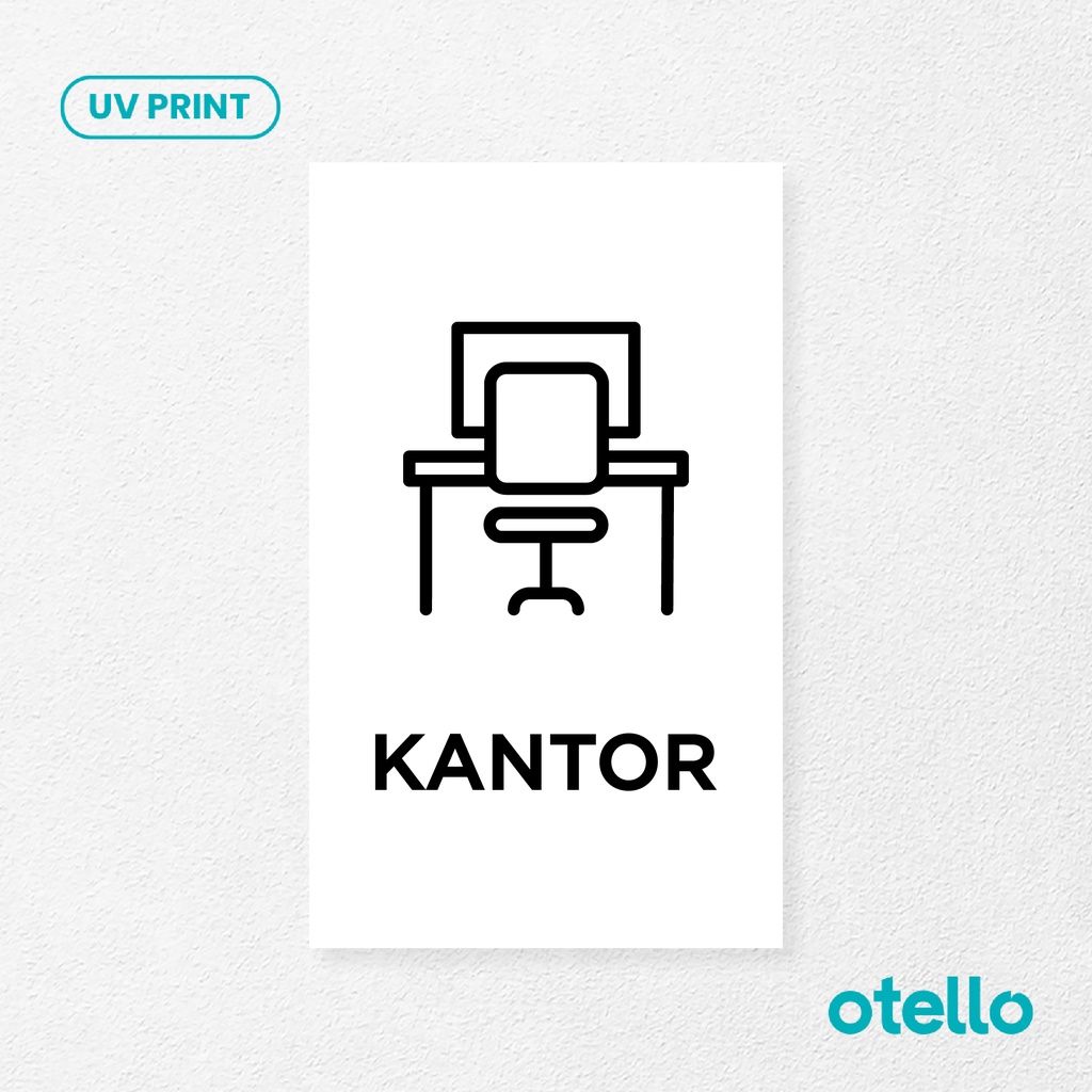 Jual Otello Papan Nama Tulisan Kantor Sign Board Akrilik Portrait Print ...