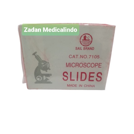 Jual Sail Brand Microscope Slides / Object Glass 7101 SAIL BRAND 72 pcs ...