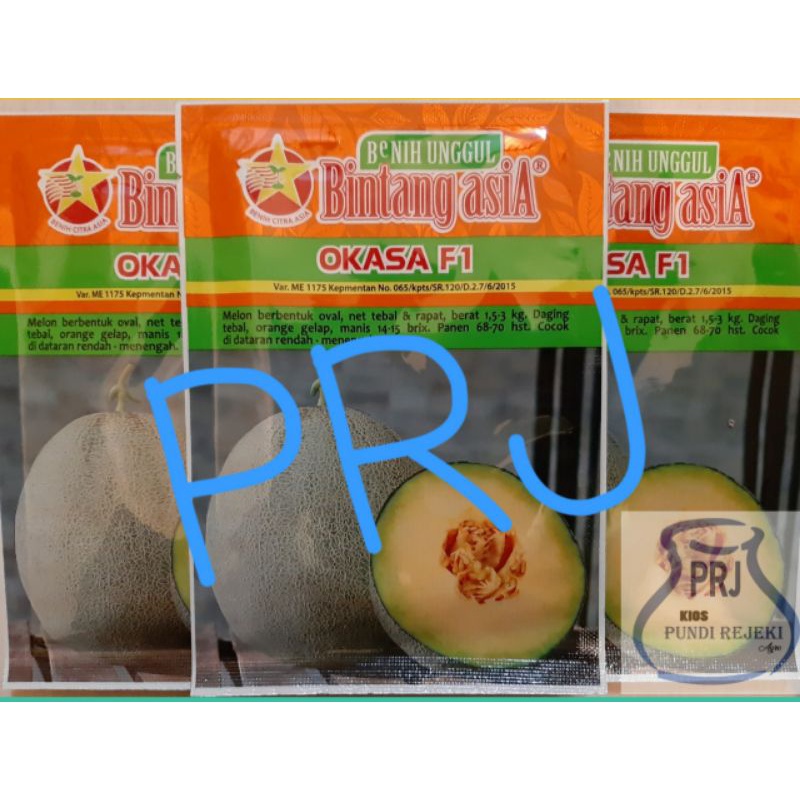 Jual Benih Melon OKASA F1 20 Gr - Bibit ROCK MELON Oranye SUPER Manis ...