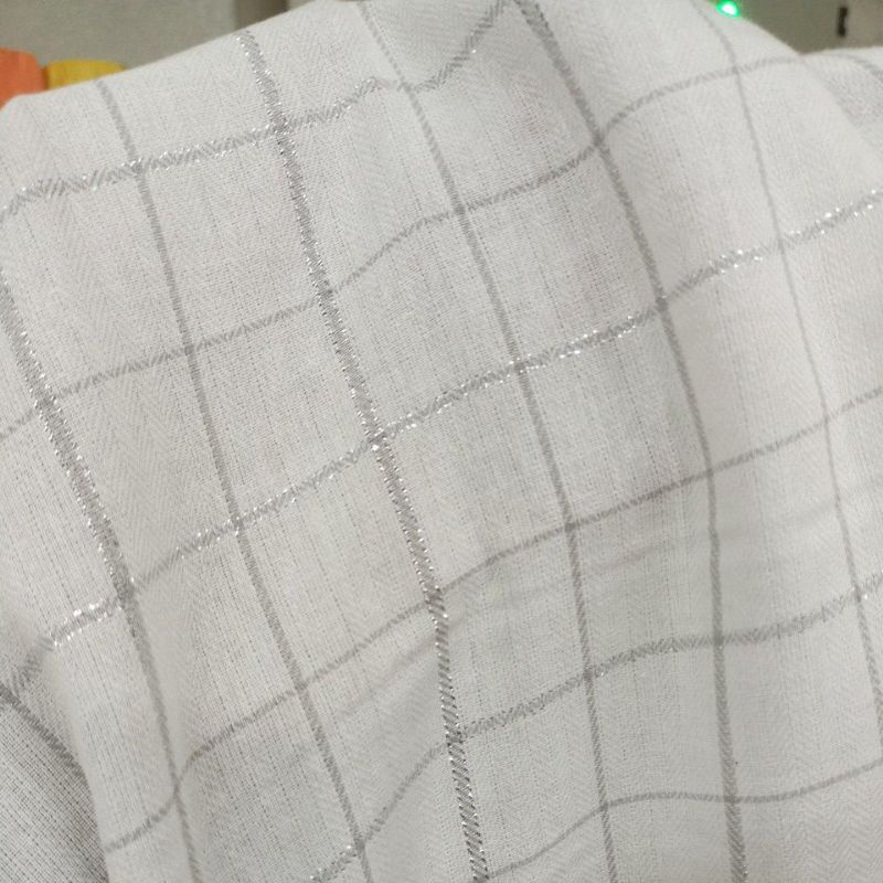 Jual kain katun linen kotak metalik (harga 0.5mtr/50cm) | Shopee Indonesia