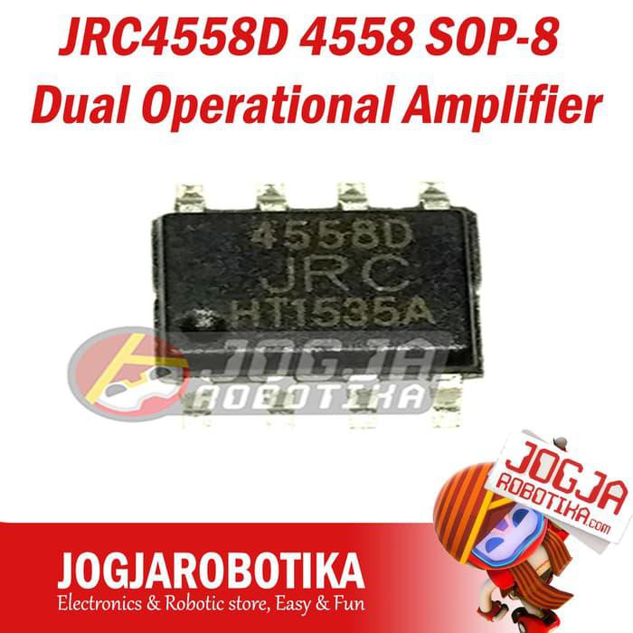 Jual JRC4558D 4558 SOP-8 Dual Operational Amplifier | Shopee Indonesia