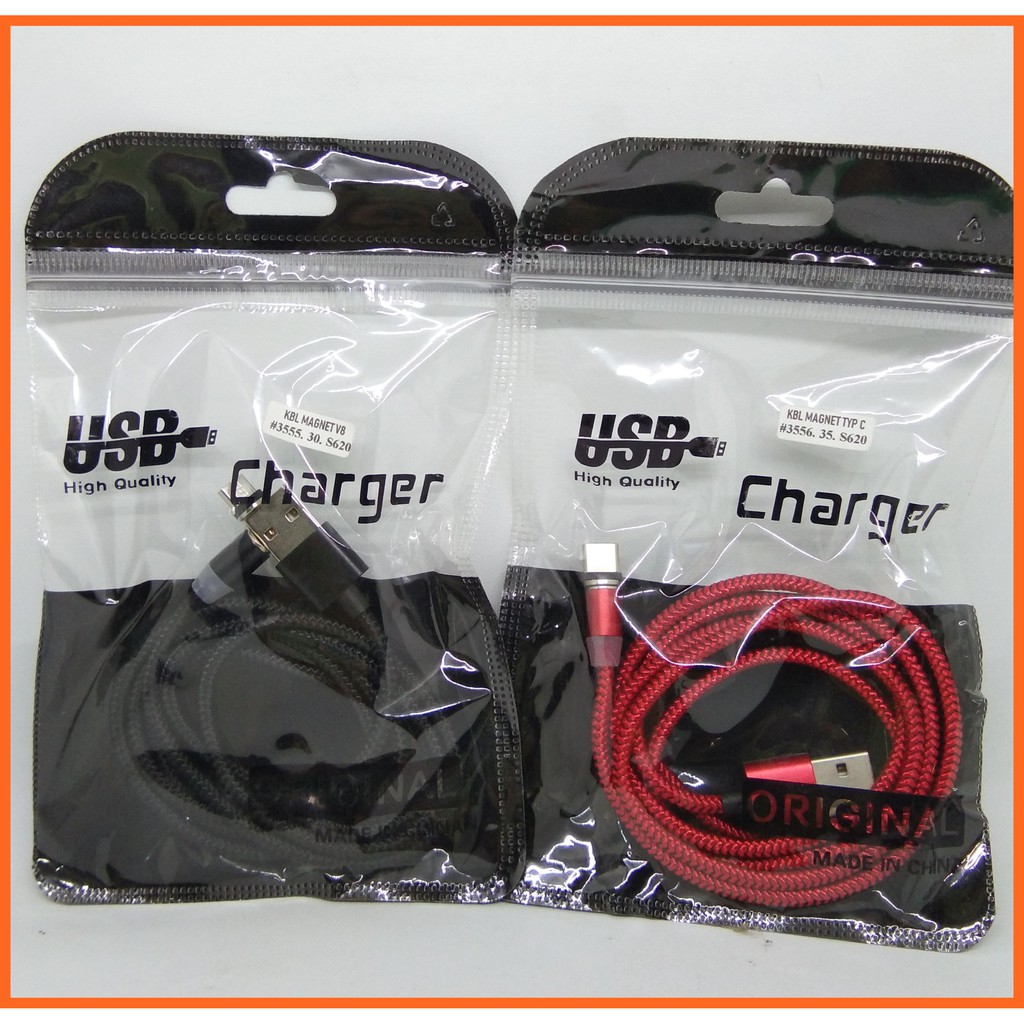 Jual Kabel Charger Data Magnet Type Usb C Fast Charging - Hitam, Type C ...