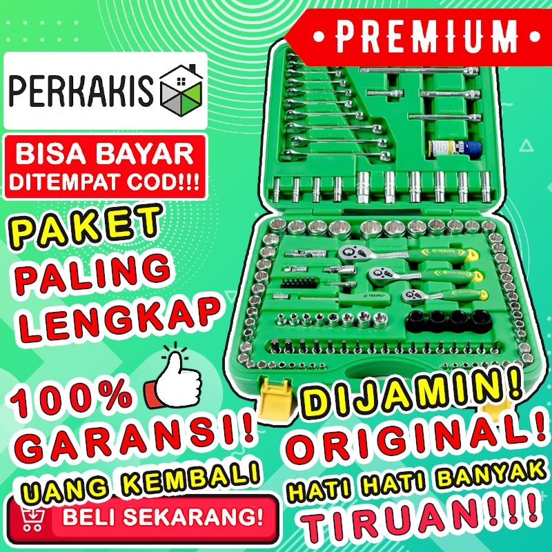 Jual Toolkit Set Tekiro Original Tool Lengkap Perkakas Bengkel Tools Alat Box Paket 1 Kit Motor ...