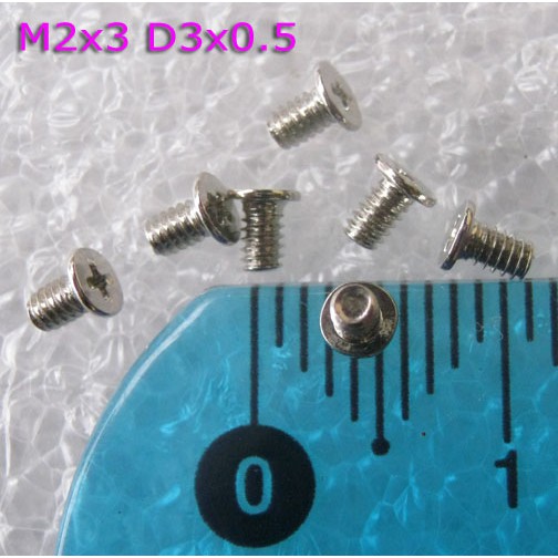 Jual 1 set (6pcs) Baut/Sekrup Laptop Notebook Netbook M2x3 D3x0.5 Thin ...