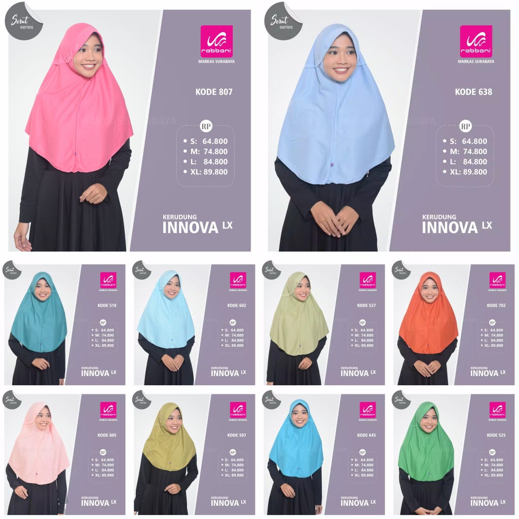 Jual KERUDUNG RABBANI SEKOLAH JILBAB RABBANI INSTAN INNOVA LX WARNA 2 (PITA TERTUTUP) | Shopee ...