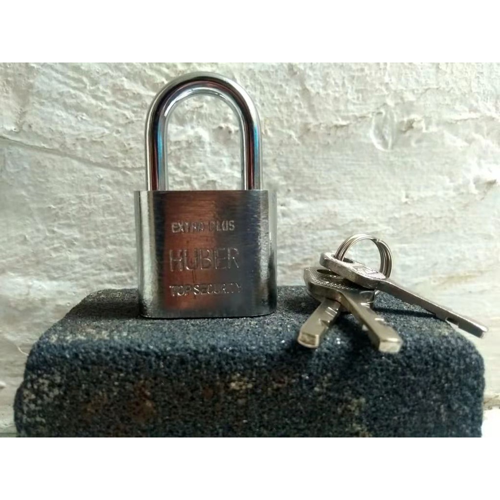 Jual gembok stainless 30mm gembok putih gembok crom gembok pager pintu ...